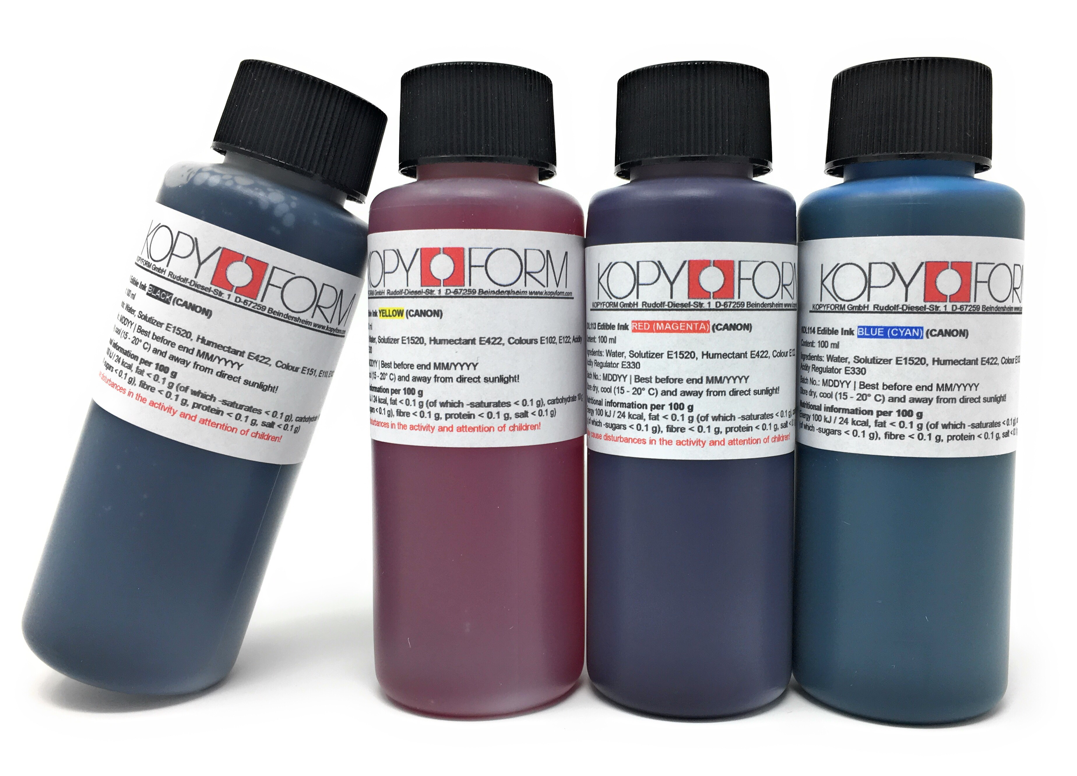 Edible Ink in Bottles for Canon Printers | KOPYFORM